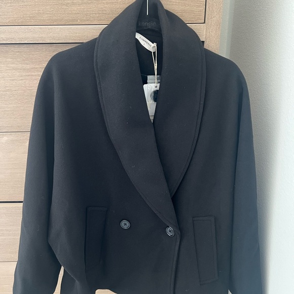 Commense | Jackets & Coats | Commense Black Pea Coat Classic Tailored Design Oversized | Poshmark